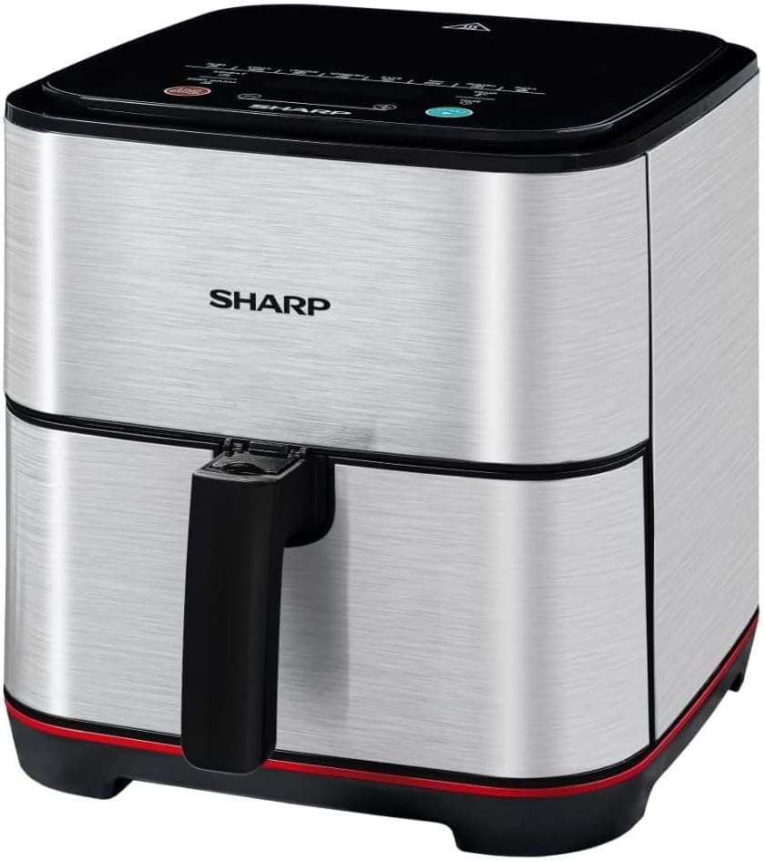 Sharp Air Fryer 1600 Watts, 7 Liters,8 Cook Menu, Non-stick coating ...