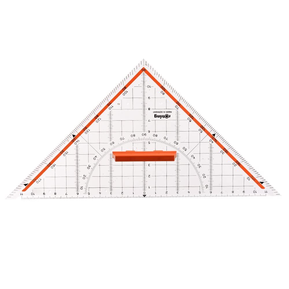 Rotring S1451820 Centro Gigh-Class Set Square With Removable Grip For ...