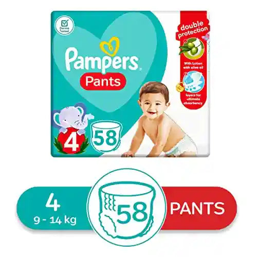 Pampers Pants Diapers, Size 4, Baby Diapers – Safqqa Egypt