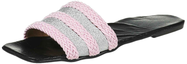 OX Faux Leather Rose Slides OX0010 For women, | Safqqa Egypt