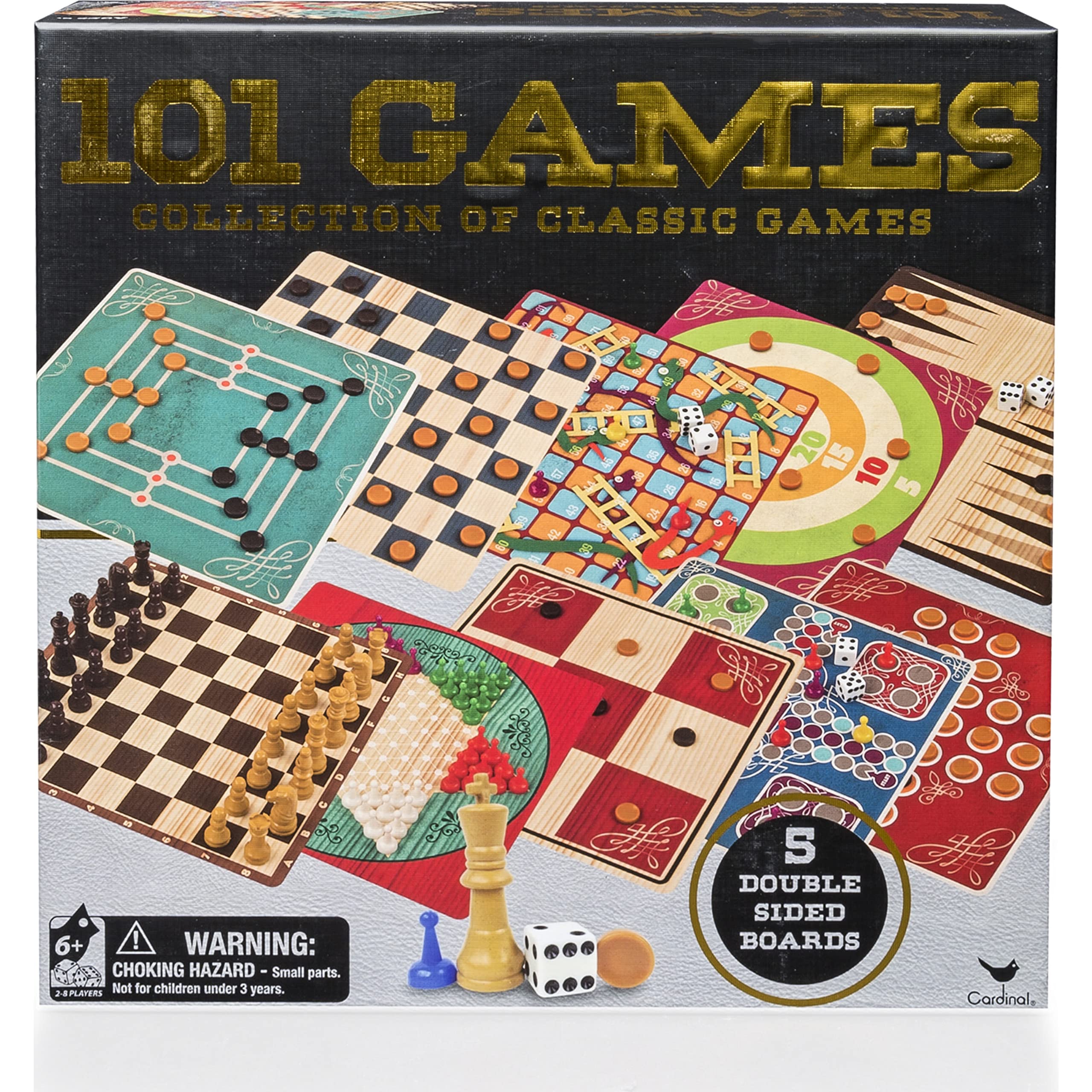 SpinMaster 6033154 CGI APZ Black & Gold 101 Games Set – Safqqa Egypt